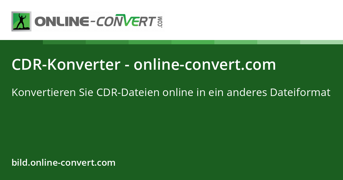 CDR-Konverter - online-convert.com