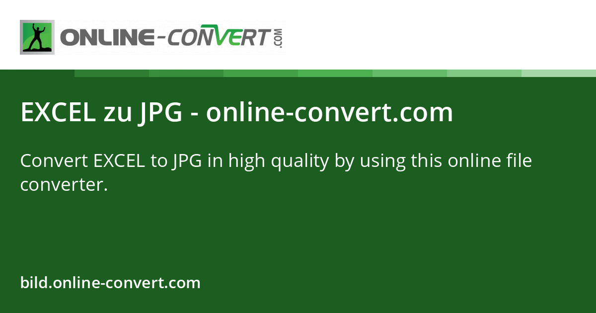 EXCEL bis JPG - online-convert.com