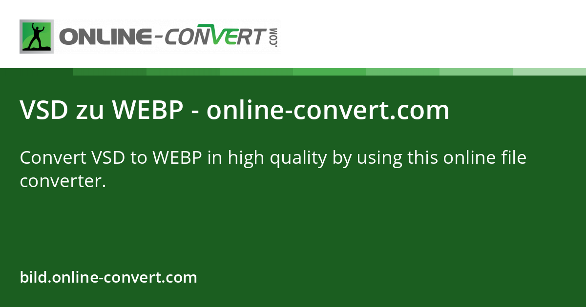VSD zu WEBP - online-convert.com