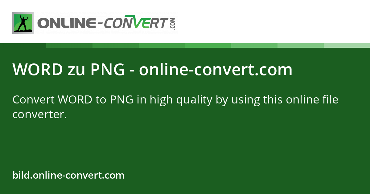 WORD bis PNG - online-convert.com